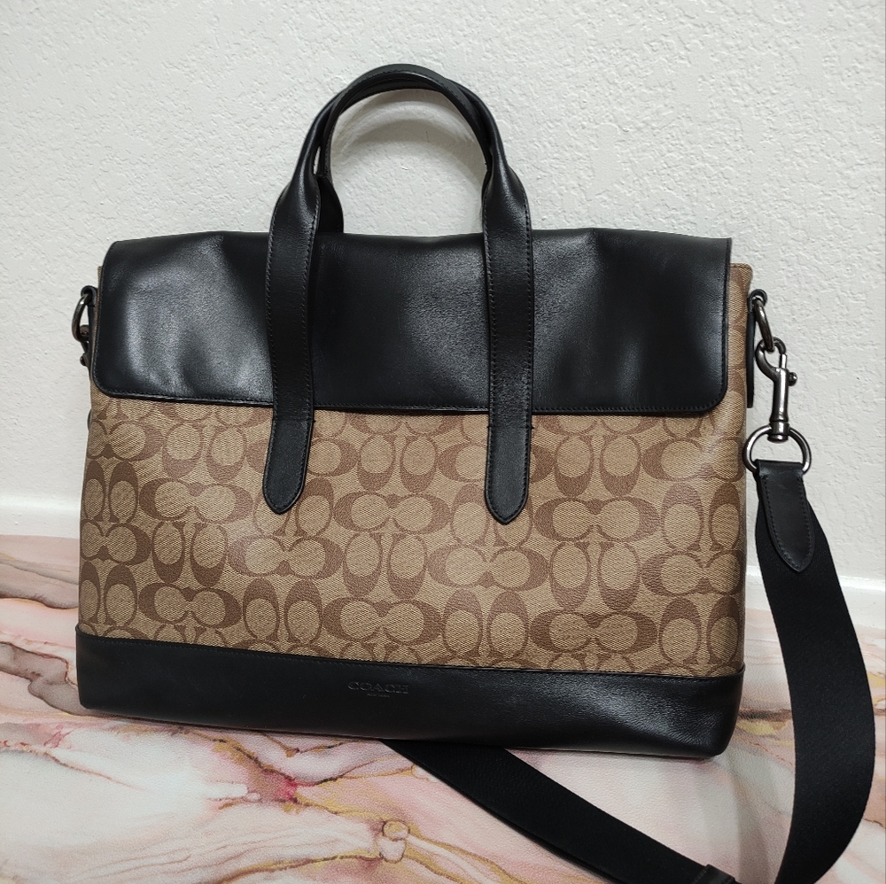 Coach Hamilton Portfolio In Signature Canvas 580 - Gem